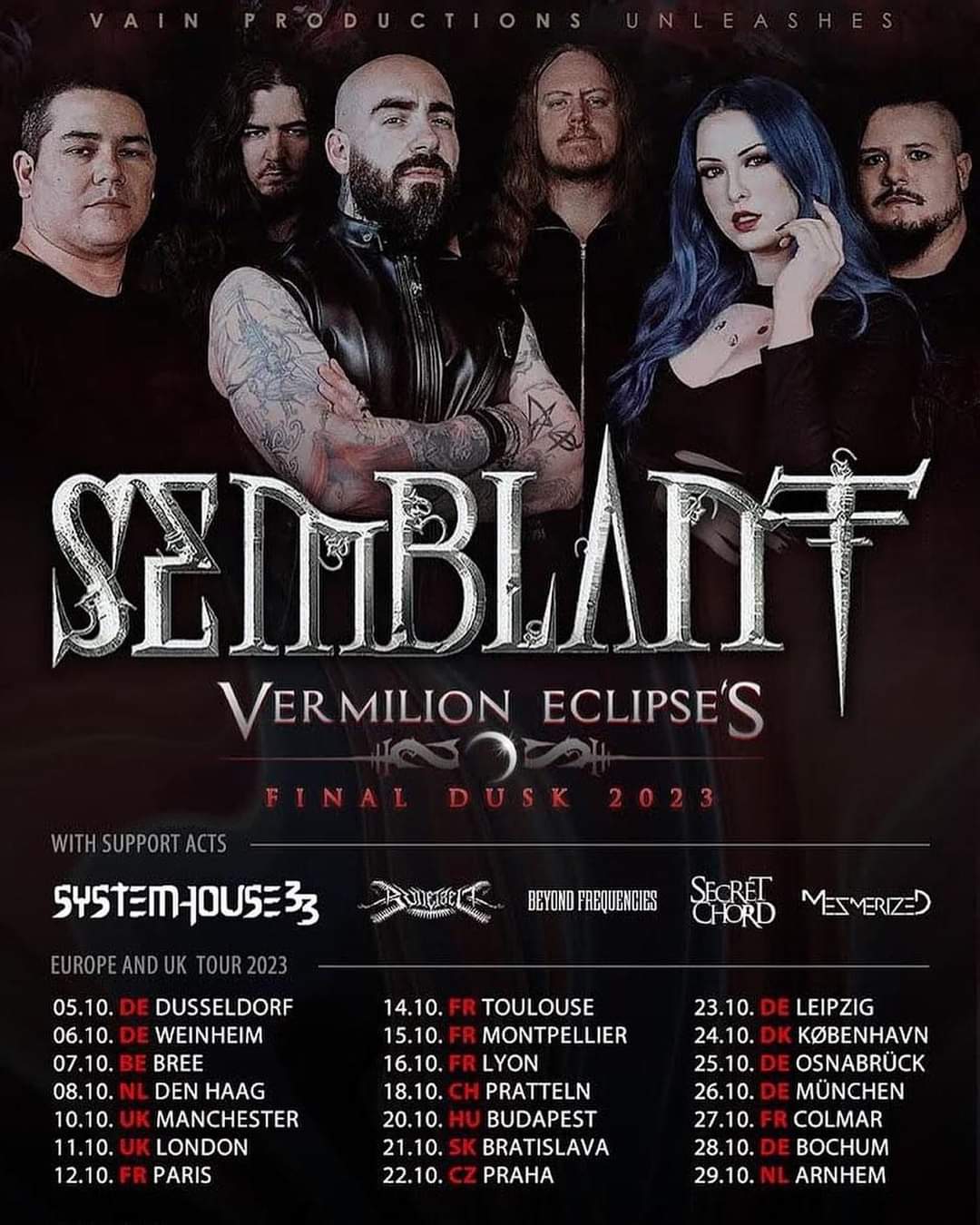 SEMBLANT now on Tour in Europe – Photos from the second Concert in ...