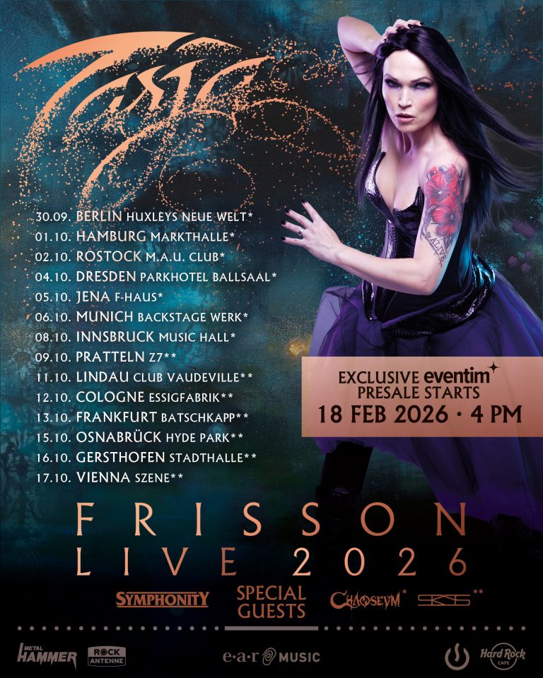 Tarja – New Album + Frisson Live 2026 – A new chapter. A new intensity ...